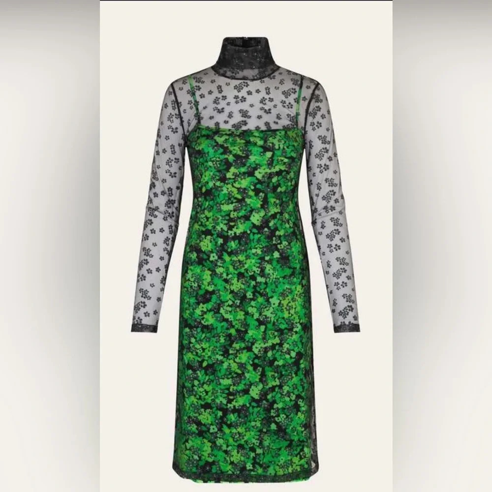 STINE GOYA | Dresses | Stine Goya Ibi Dress Floral Pointillism | Poshmark